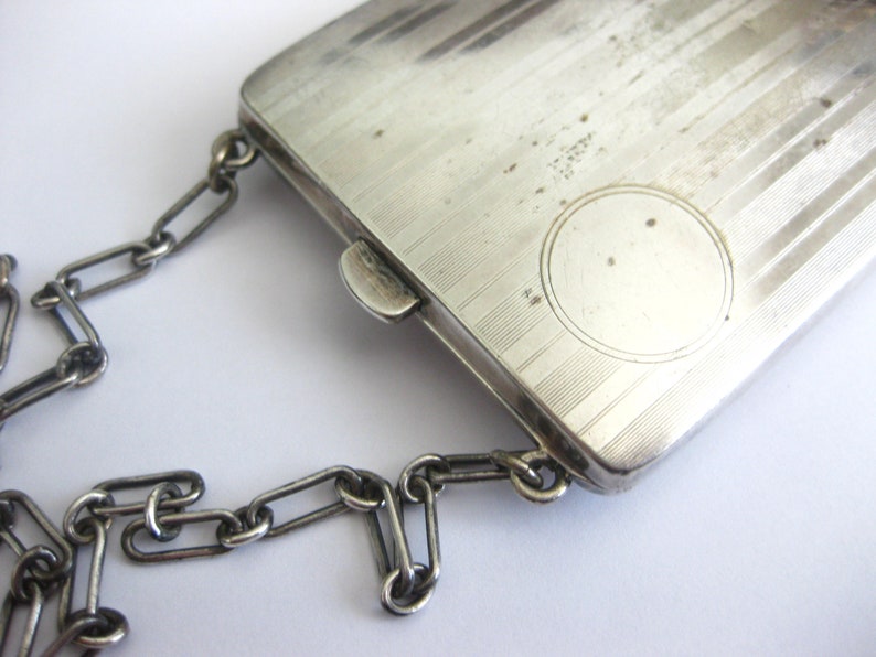 Silver Metal Dance Purse Coin Mirror Compact W M Co 0741 | Etsy