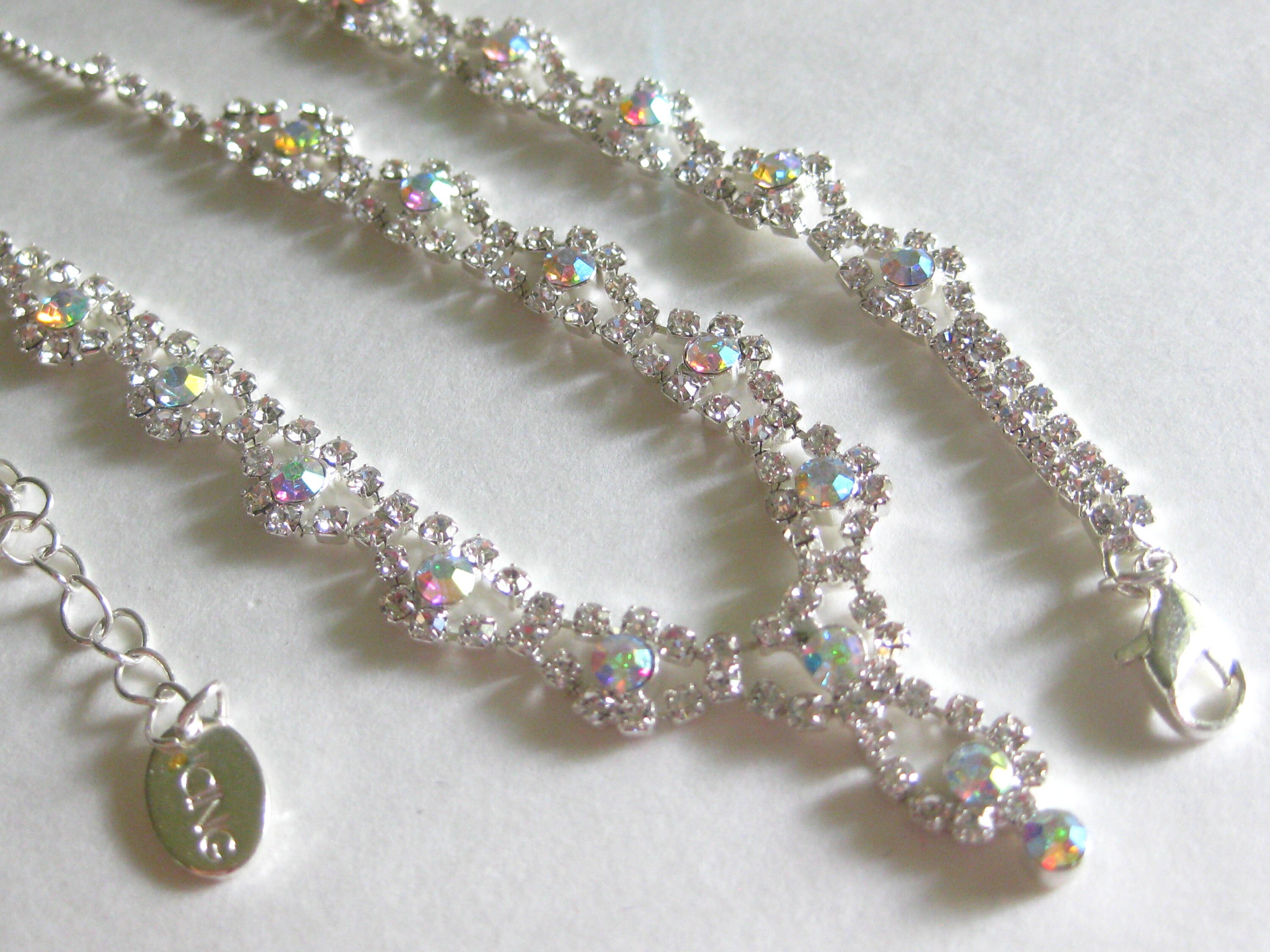 Crystal Rhinestone Icing Set Necklace Bracelet Demi Parure - Etsy