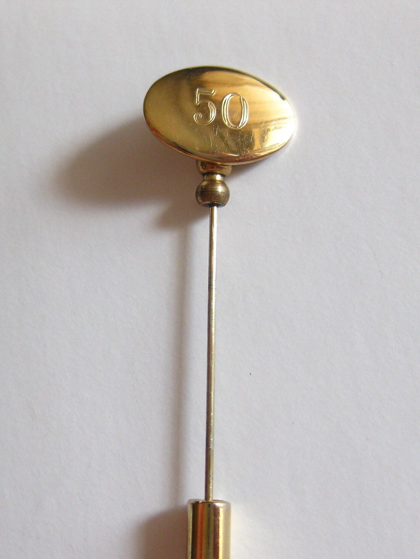 Stick Hat Pin 50 Engraved 12 Kt Gold Filled Vintage - Etsy