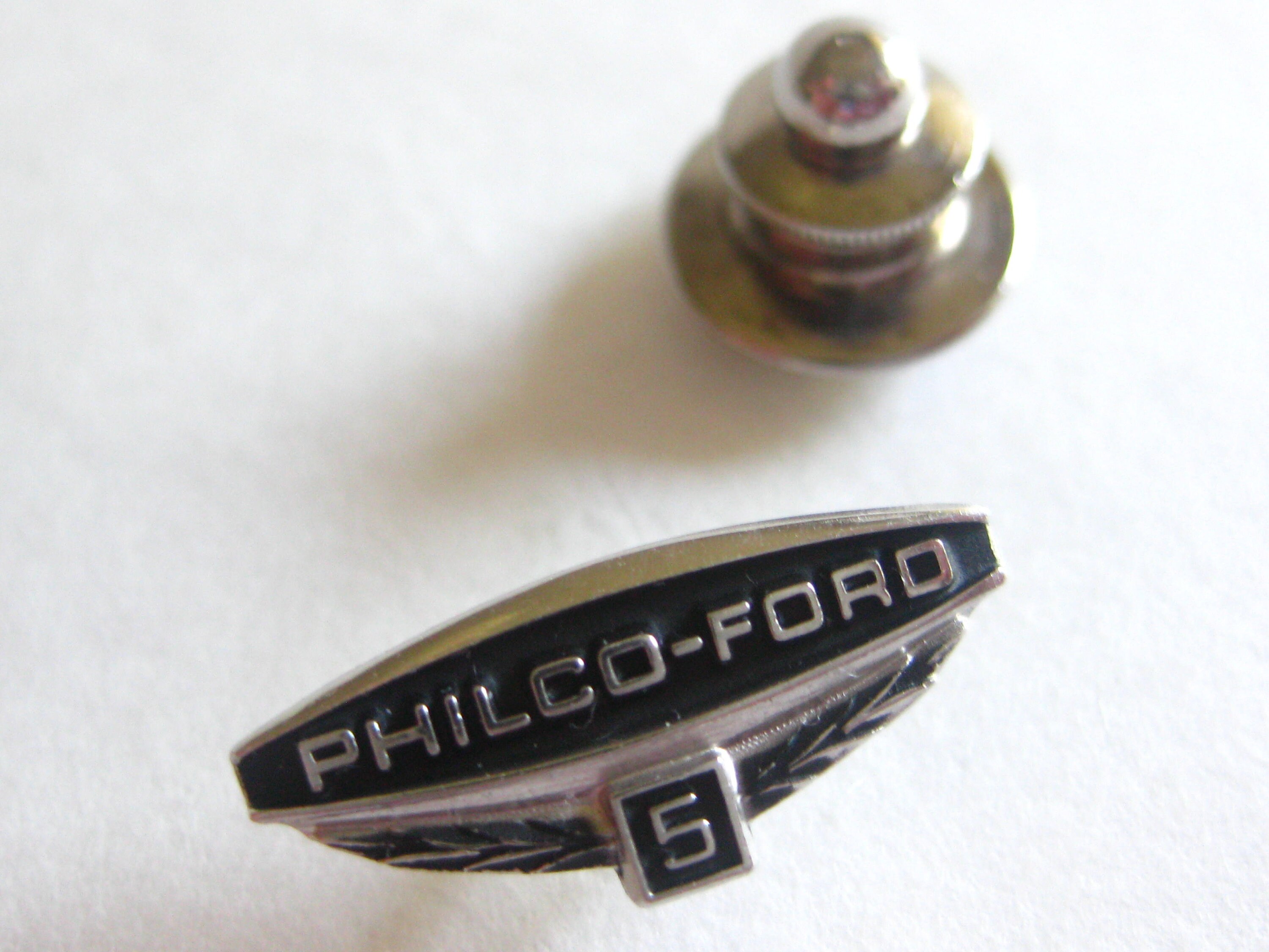 Philco-ford 5 Year Lapel Tie Pin Pinback Vintage - Etsy