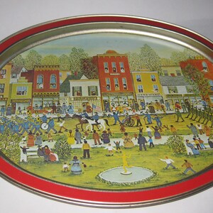 Tin Tray Sunshine Biscuits by E Melvin Bolstad Holiday Parade Vintage ...