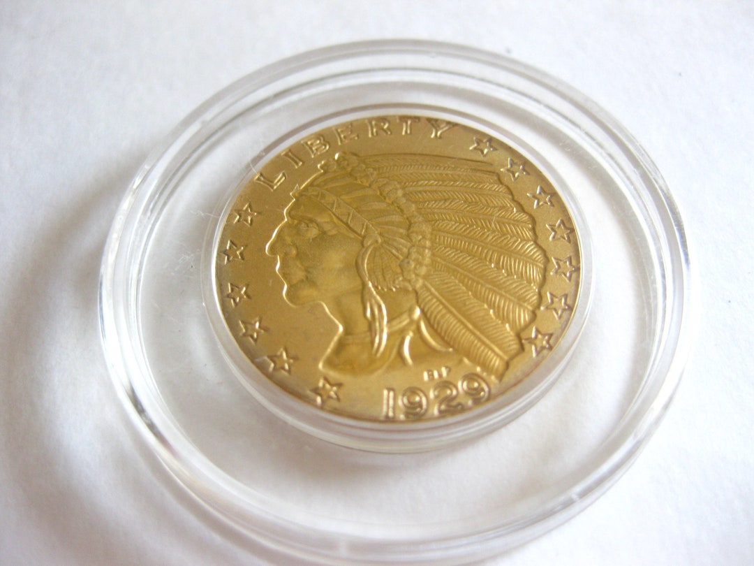 Indian Head Gold Eagle Coin Copy Replica 1929 Five Dollars - Etsy
