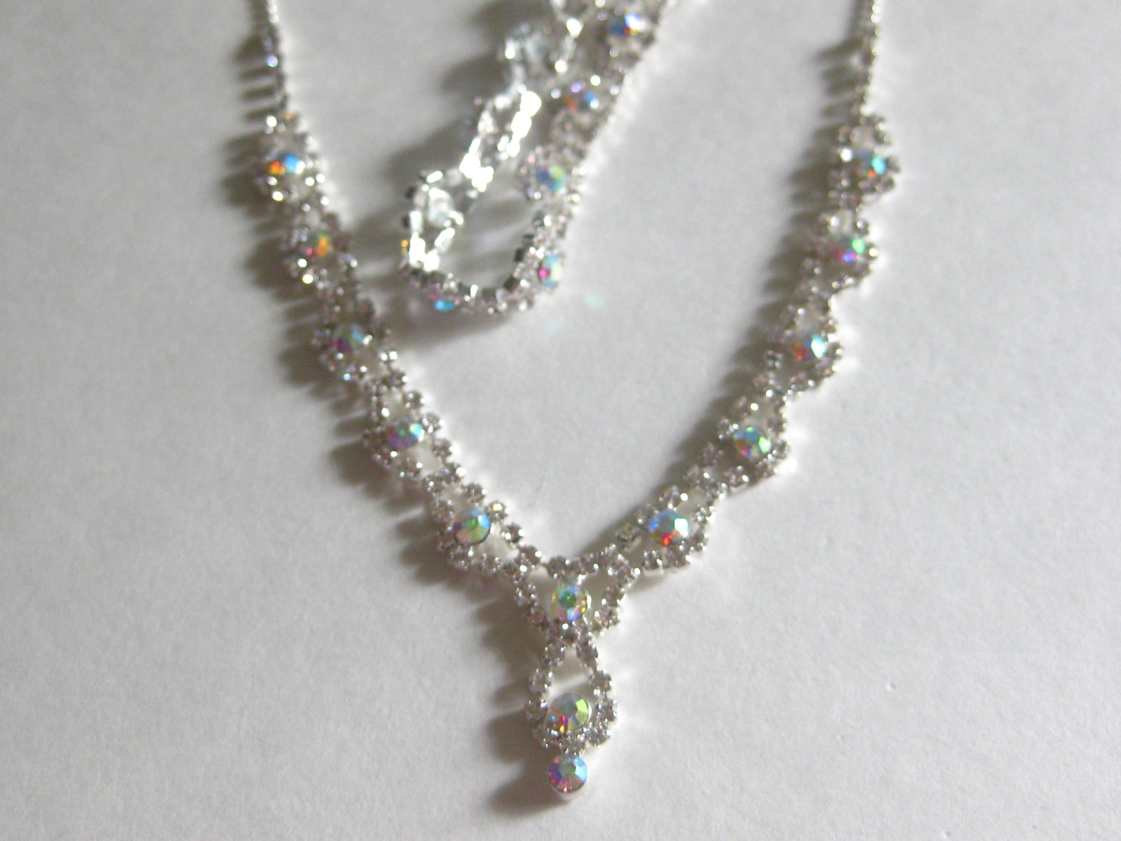 Crystal Rhinestone Icing Set Necklace Bracelet Demi Parure - Etsy