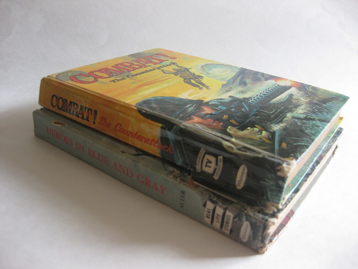 Whitman Book Lot 2 Combat and Heroes in Blue and Gray - Etsy