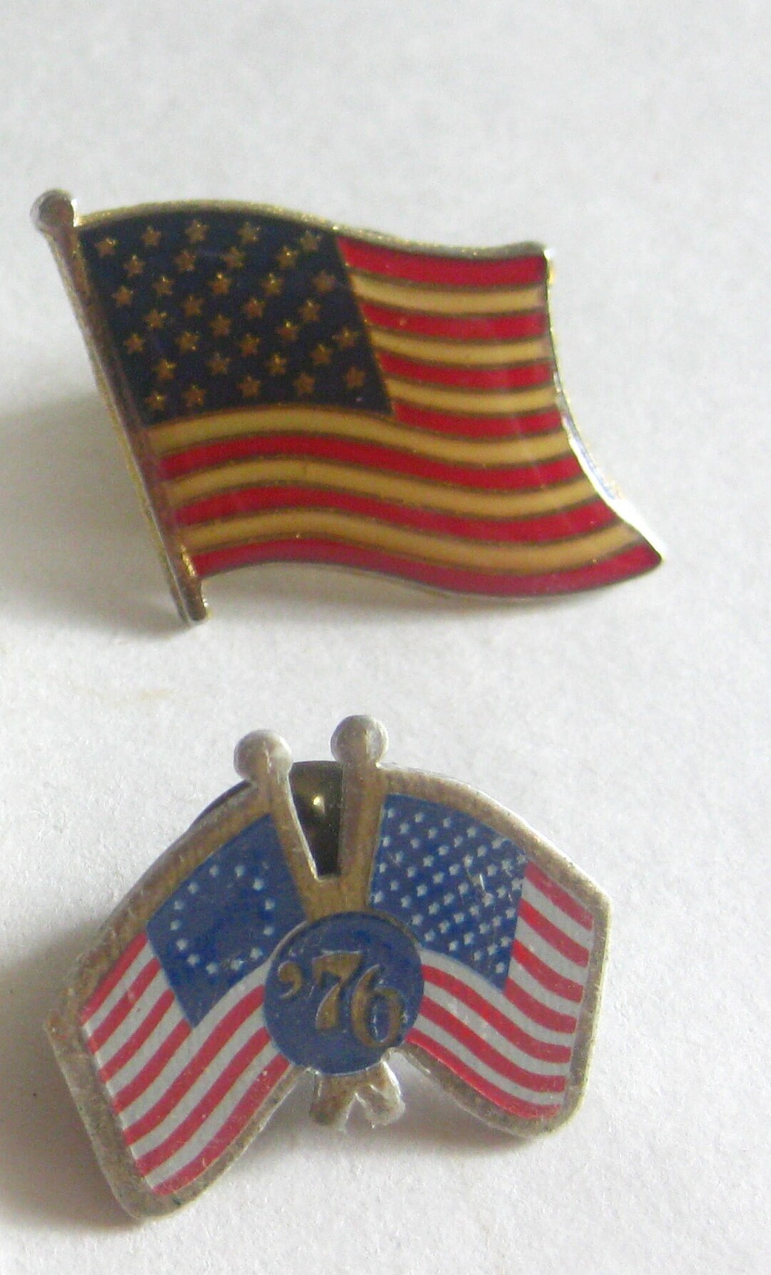 American Flag Pin Lot 2 Vintage Patriotic Mid Century - Etsy