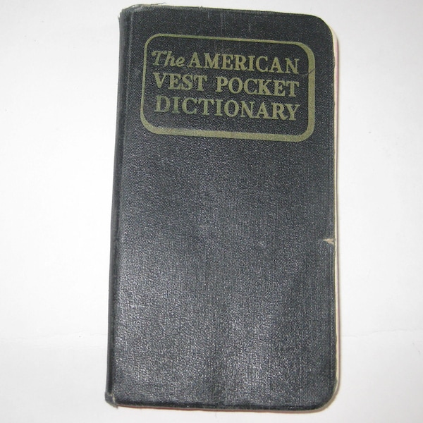 Pocket Dictionary - Etsy