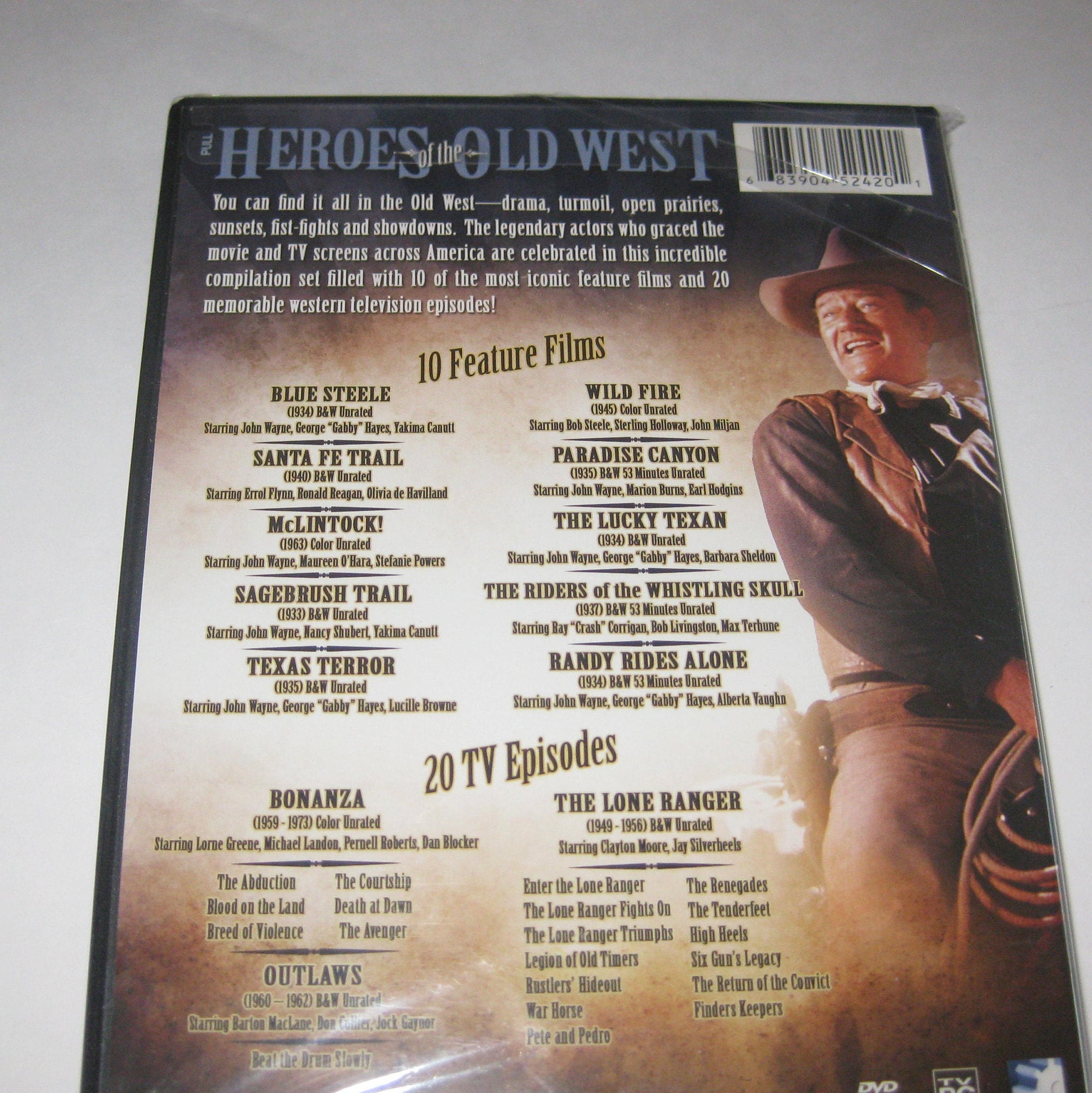 Heroes of the Old West DVD Old Stock John Wayne Ronald Reagan - Etsy