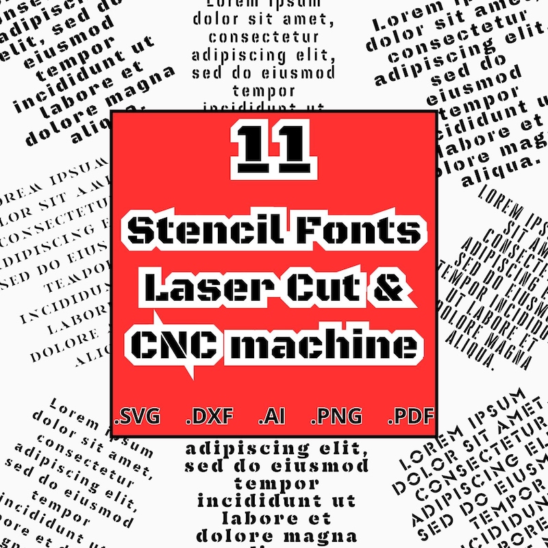 Fonts for laser cutting - Etsy México