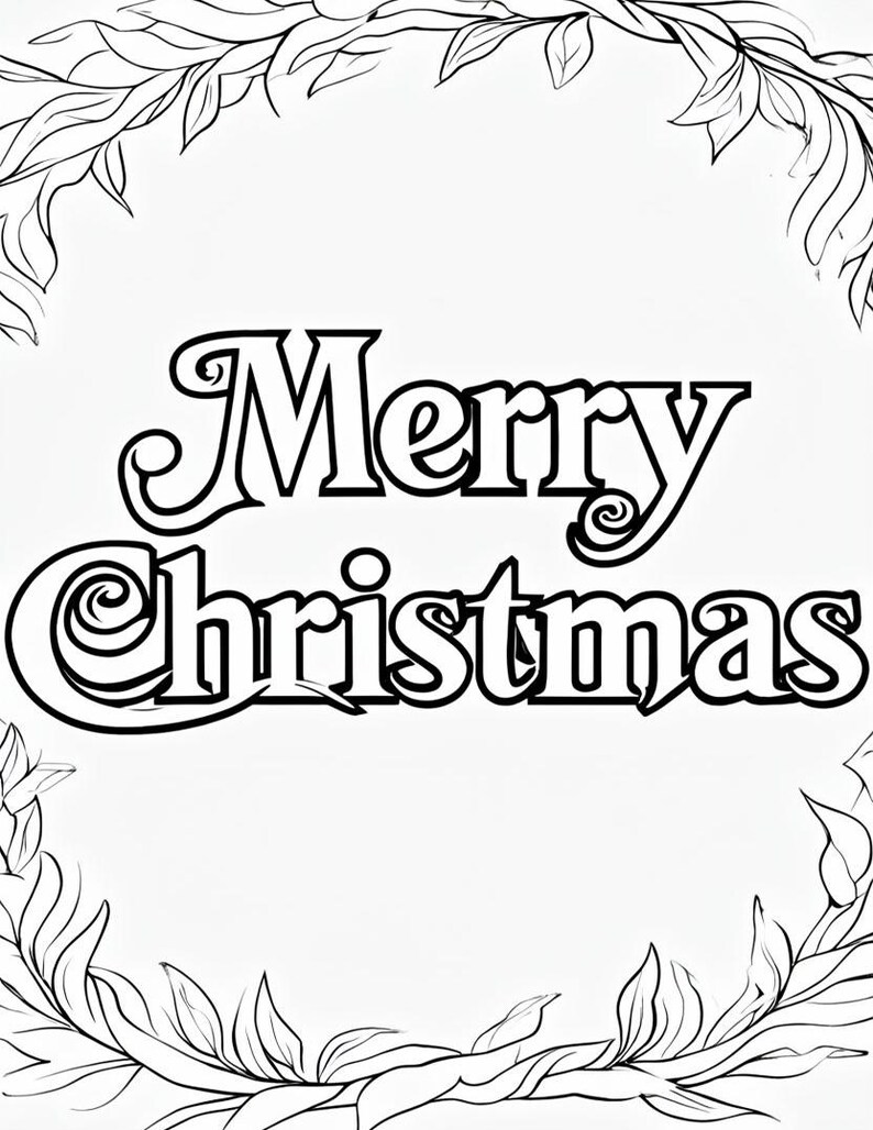 Christmas Coloring Pages for Kids & Adults | Holiday Printable Designs ...