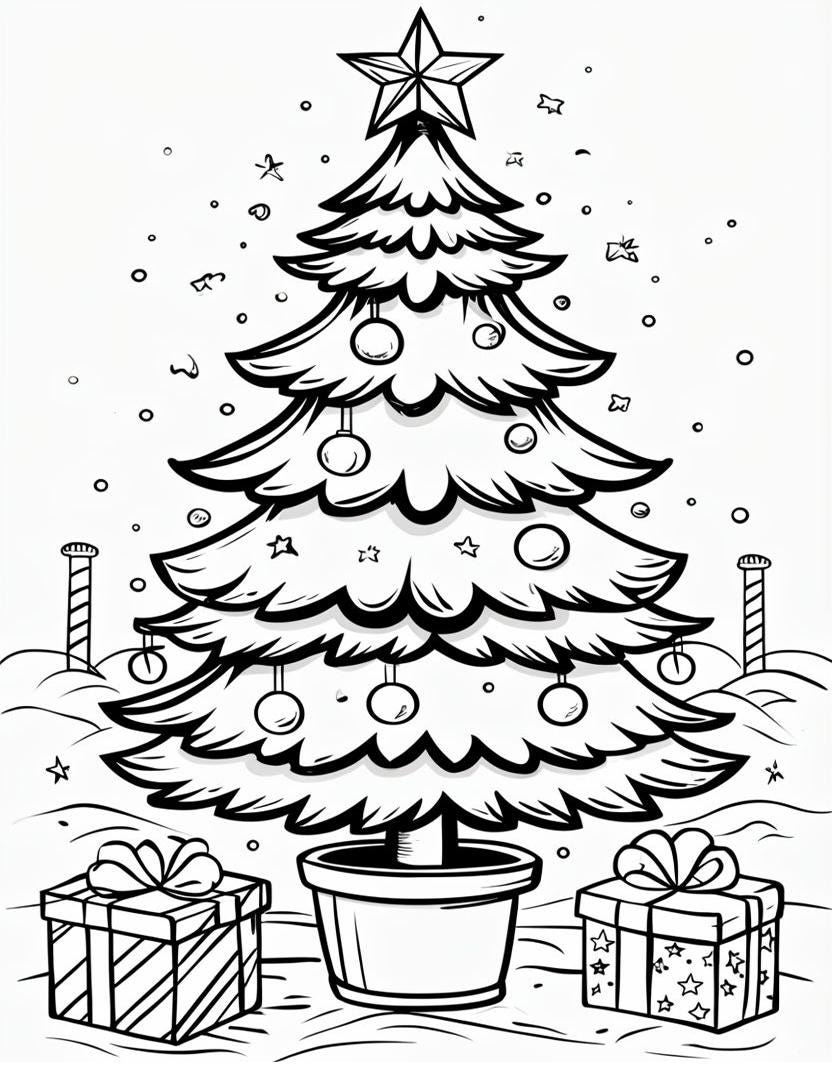 Christmas Coloring Pages for Kids & Adults | Holiday Printable Designs ...