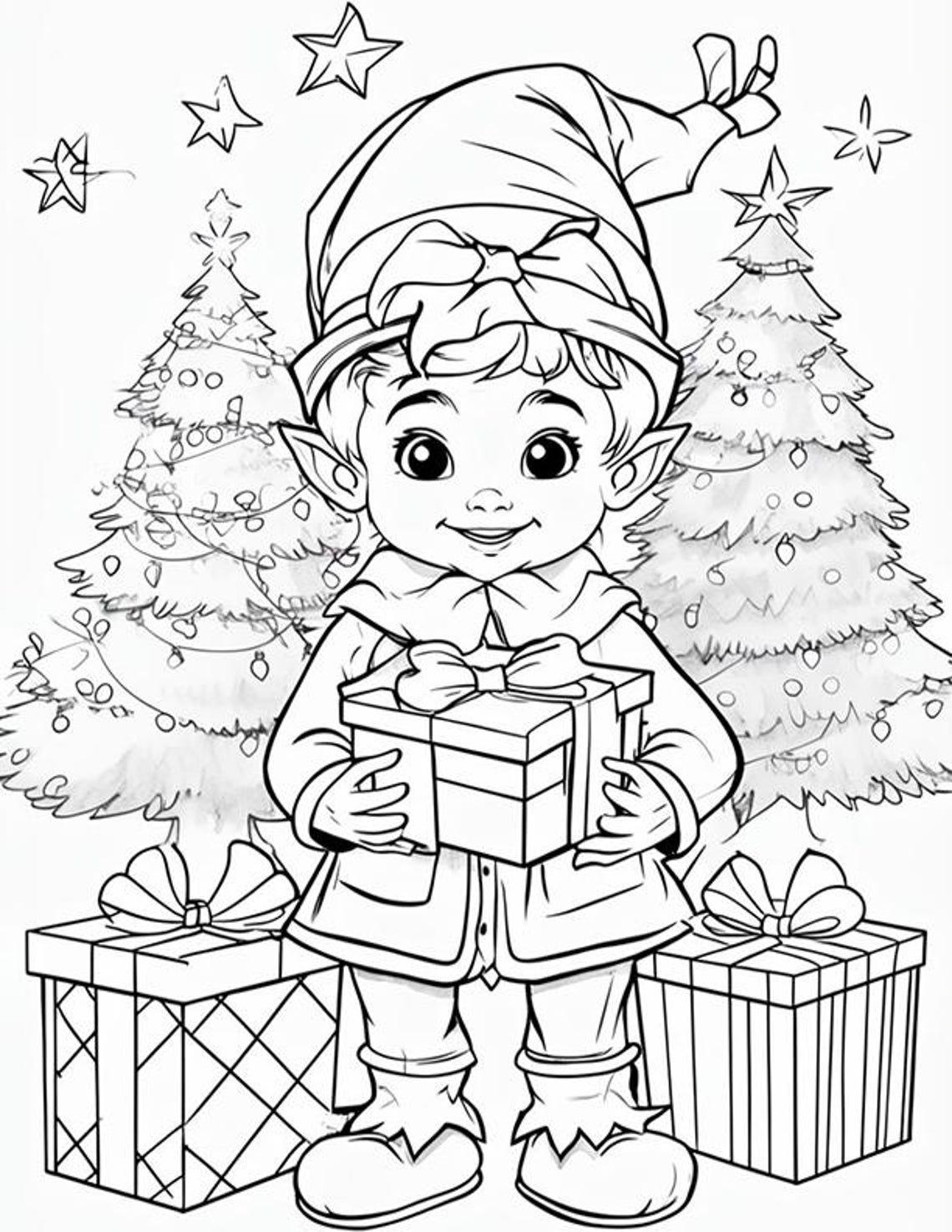 Christmas Coloring Pages for Kids & Adults | Holiday Printable Designs ...