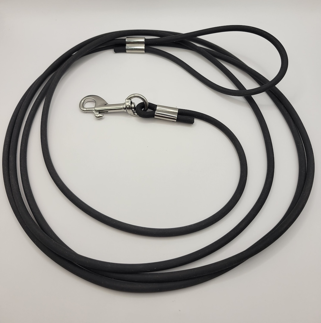 ROUND Beta Biothane® Coated Rope Check Cords and Leashes. WITH Handle ...