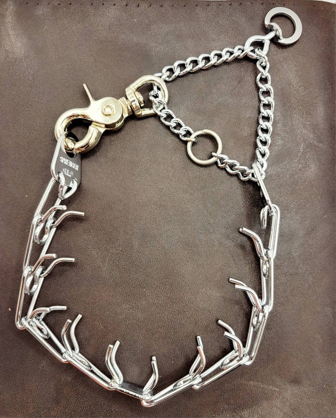 Stainless Steel Easy Snap Prong Collar for 11" to 17" Necks (2.25 Mm ...