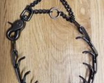 Easy Snap Prong Collar Small 2.25 Mm Prongs 10 to 21 Necks WITH Leather ...