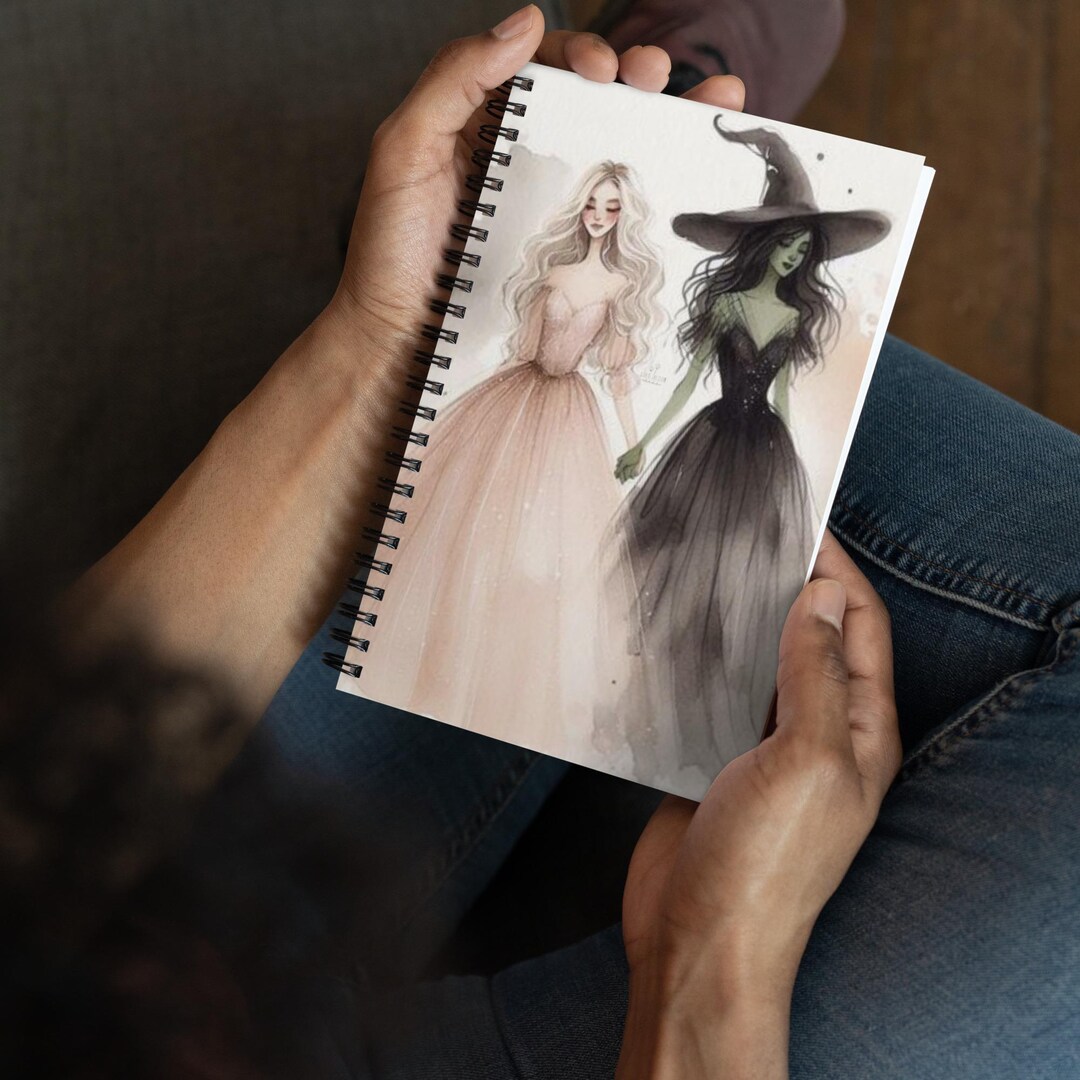 Wicked Inspired Glinda and Elphaba Notebook Special Edition Spiral ...
