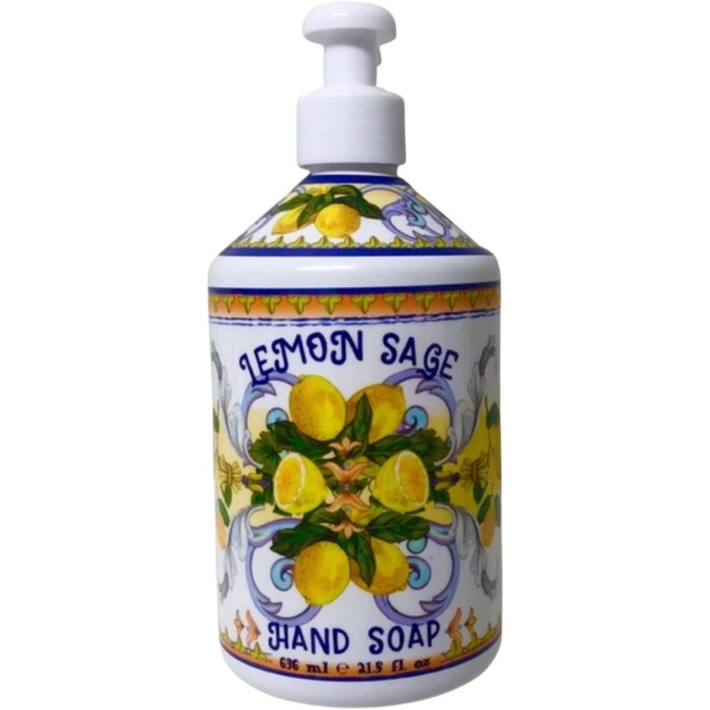 Deruta Vesta Italian Lemon Sage Hand Soap Perfect Kitchen Decor Soap ...