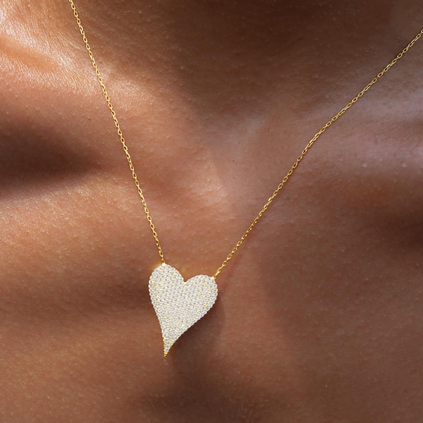 Pave Diamond Pendant - Etsy