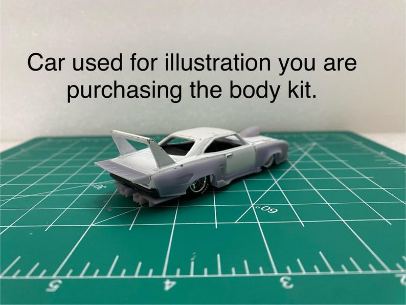 1/64 Scale Pro Mod Wide Body Drag Kit for Hotwheels Plymouth Superbird ...