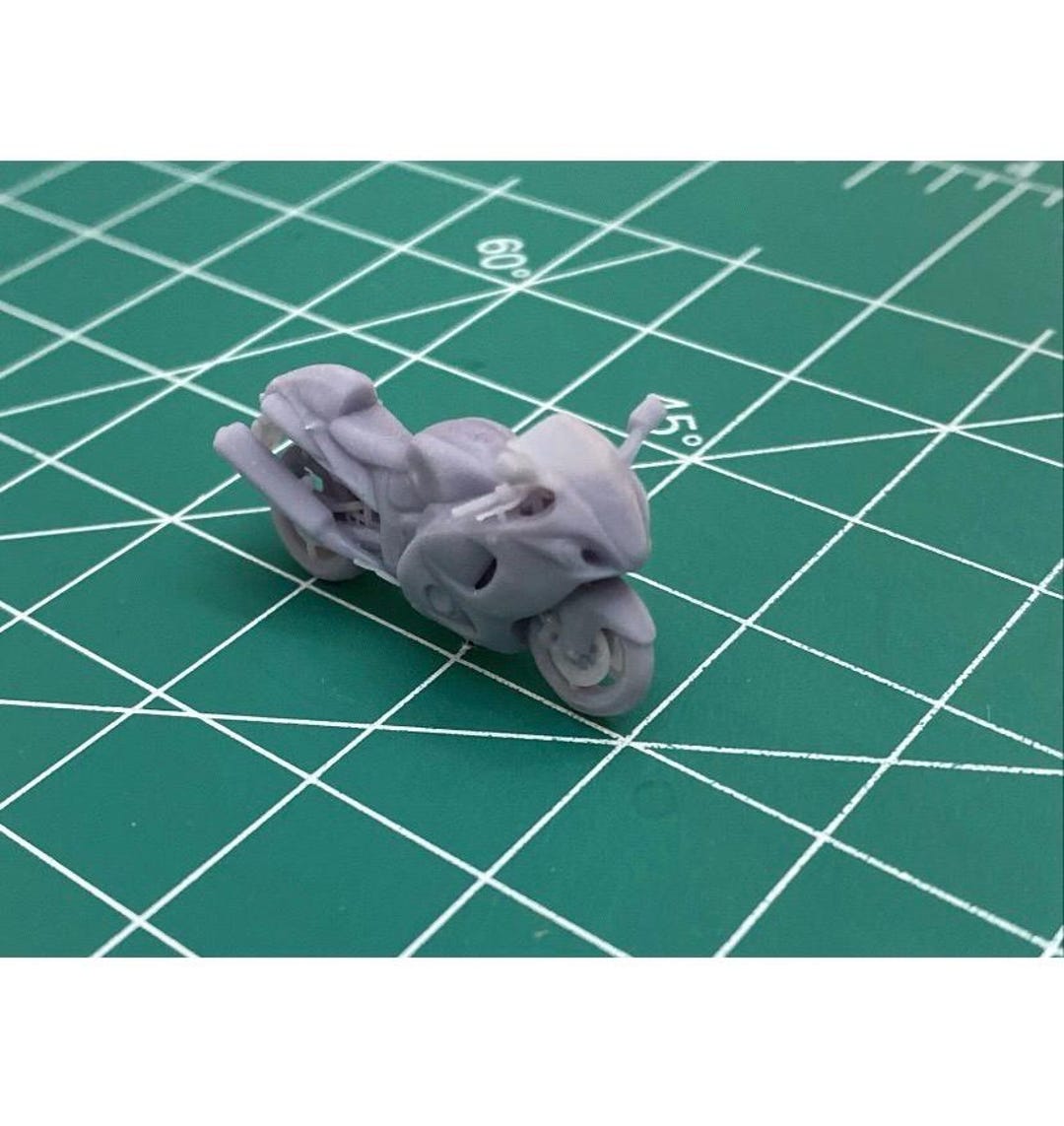 1/64 Motorcycle Suzuki Hayabusa Scale Model Custom Build 3d Resin ...