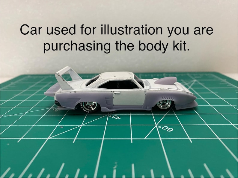 1/64 Scale Pro Mod Wide Body Drag Kit for Hotwheels Plymouth Superbird ...