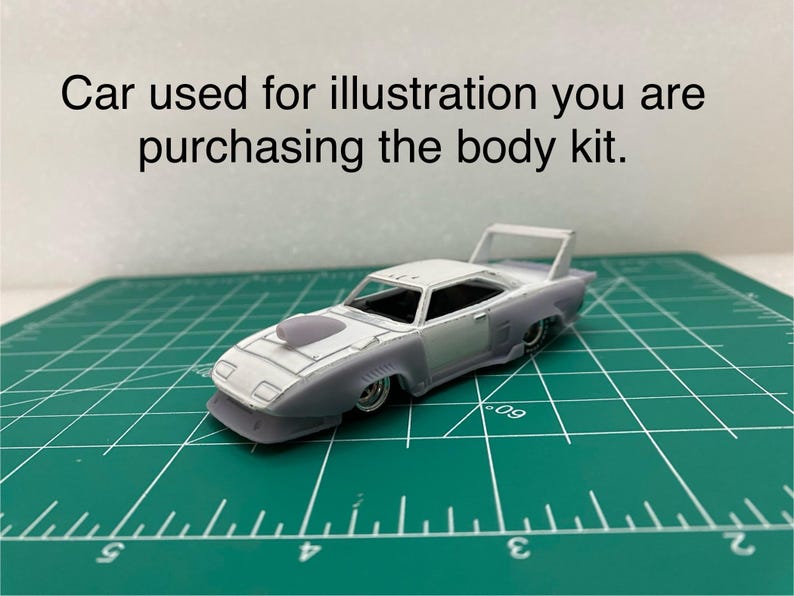1/64 Scale Pro Mod Wide Body Drag Kit for Hotwheels Plymouth Superbird ...