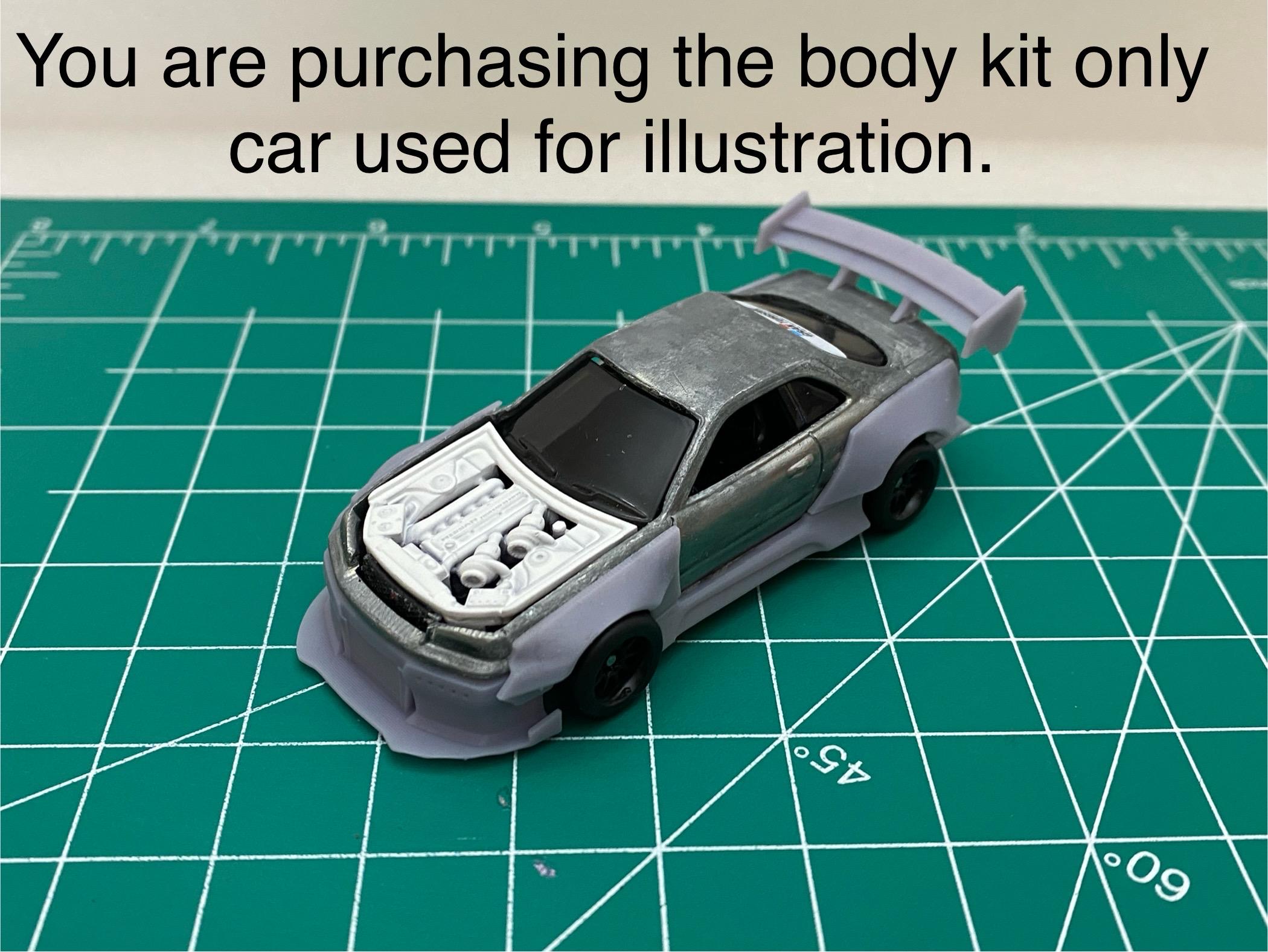 Body Kit for Hot Wheels Nissan Skyline R34 1/64 Scale Diecast Custom ...