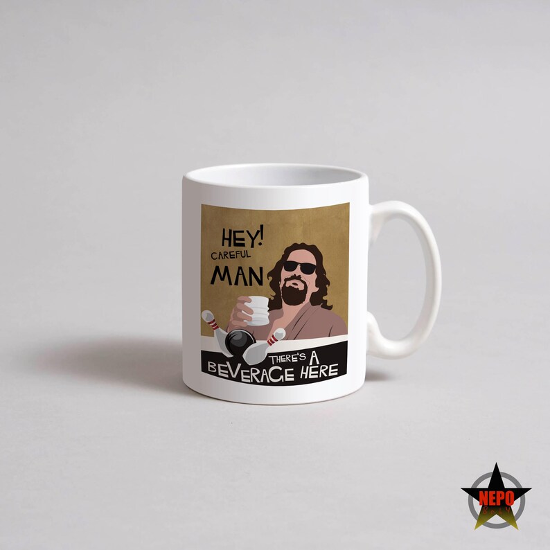 The Big Lebowski Mug, Retro Lebowski, Unique Vintage Style Gift - 'hey ...