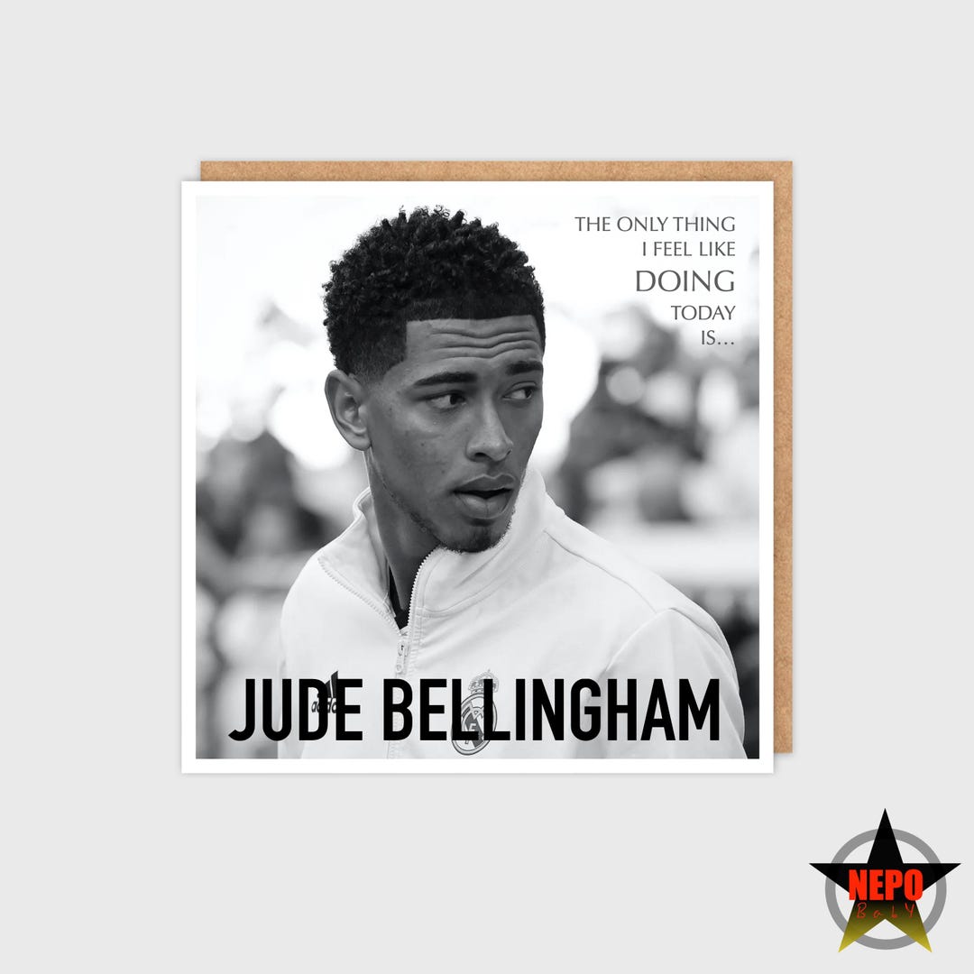 Jude Bellingham Card, Jude Bellingham Mug, Gift Set the Only Thing I ...