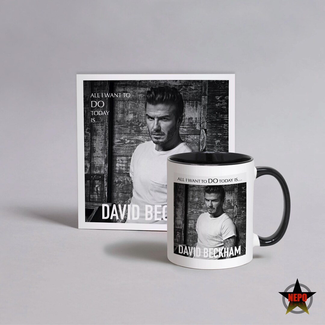 David Beckham Gift Set, Sexiest David Beckham Mug, Tea Coffee Cup, Best ...