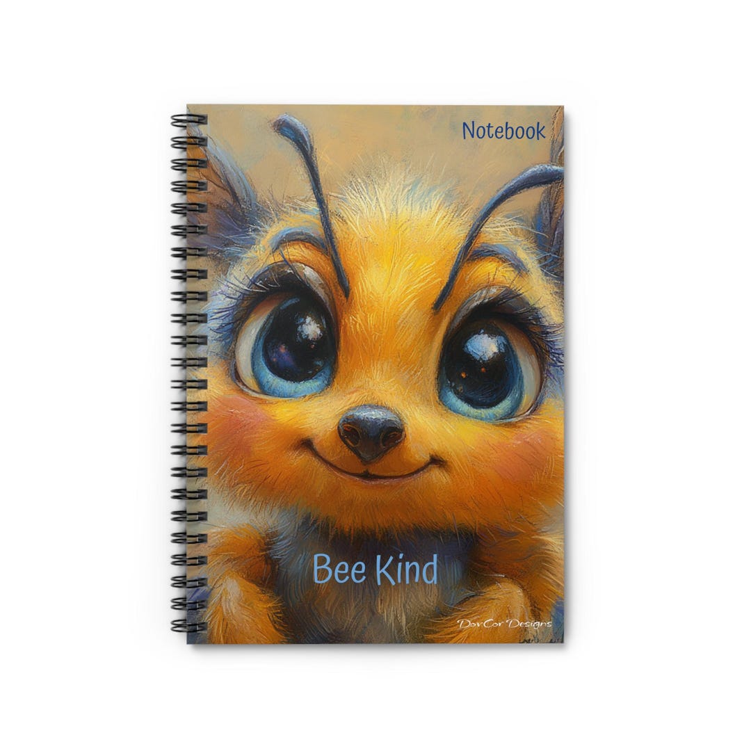 Bee Kind Honeybee Notebook, Cute Journal for Writing, Bee Lover Gift ...