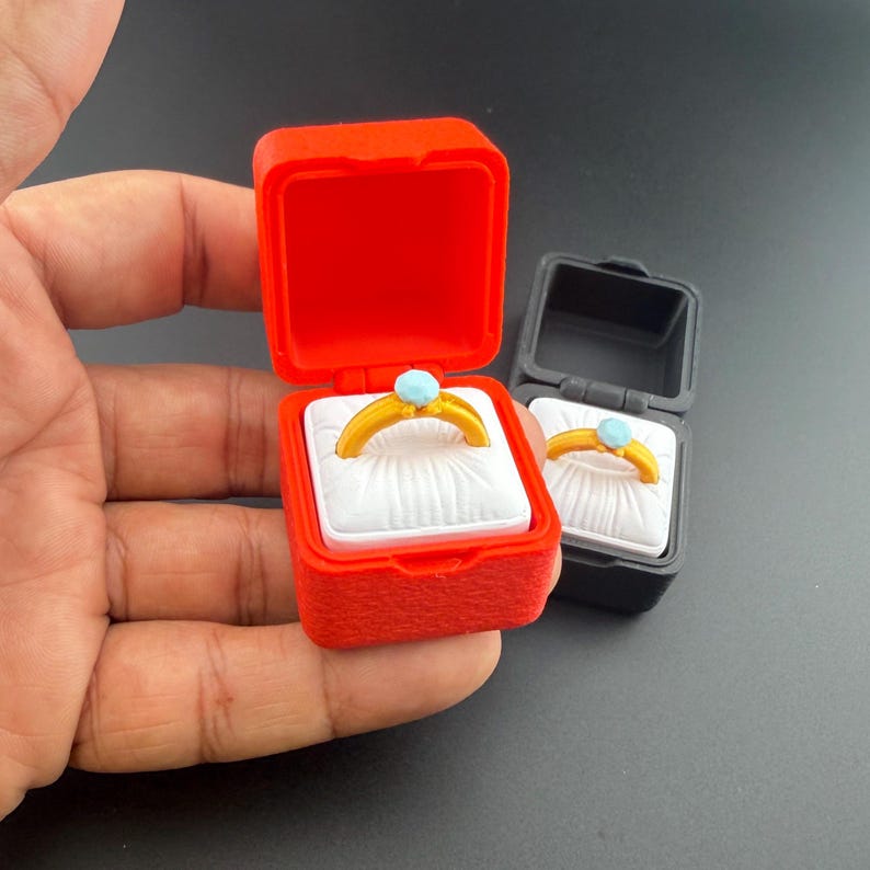 3D Printed Ring Box Fidget Clicker | Anxiety Relief Desk Toy - Etsy