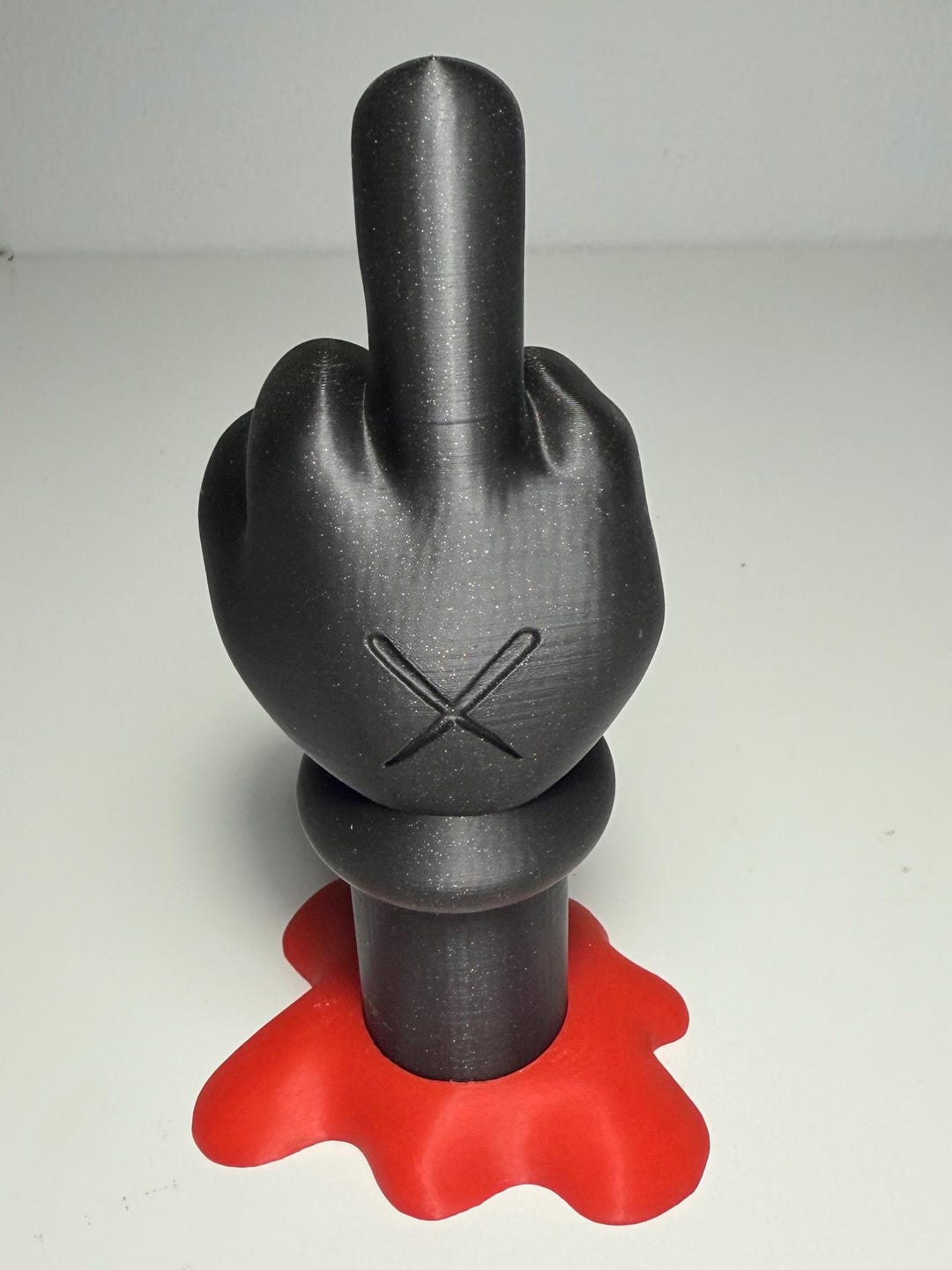 KAWS Inspired Middle Finger 3D Printed Art – Bold & Playful Collectible ...