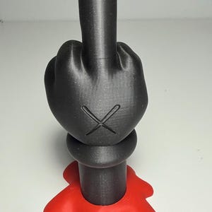 KAWS Inspired Middle Finger 3D Printed Art – Bold & Playful Collectible ...