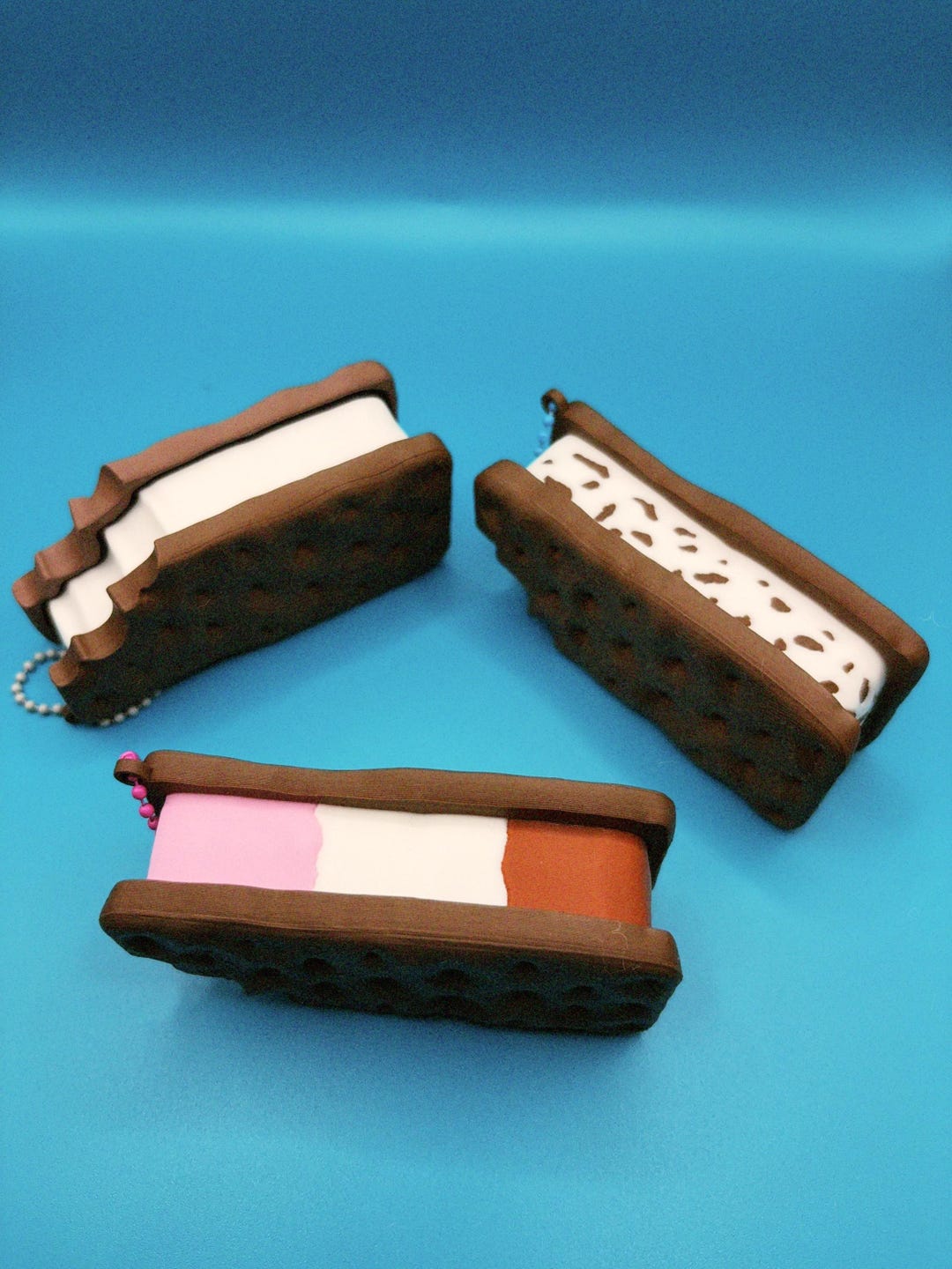 Ice Cream Sandwich Fidget Clicker Keychain – 3 Flavors - Etsy