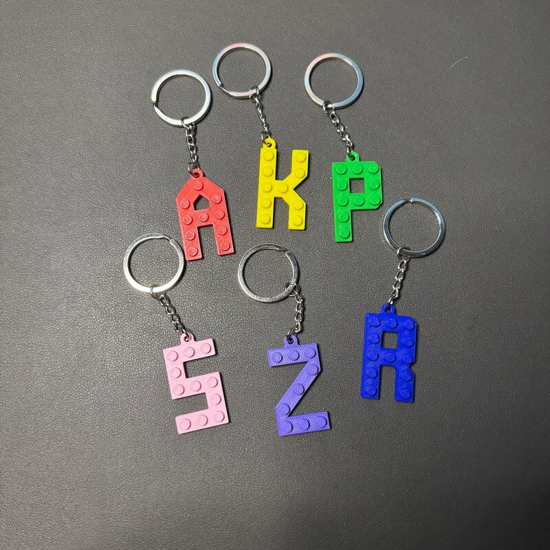 Alphabet Keychain - Etsy