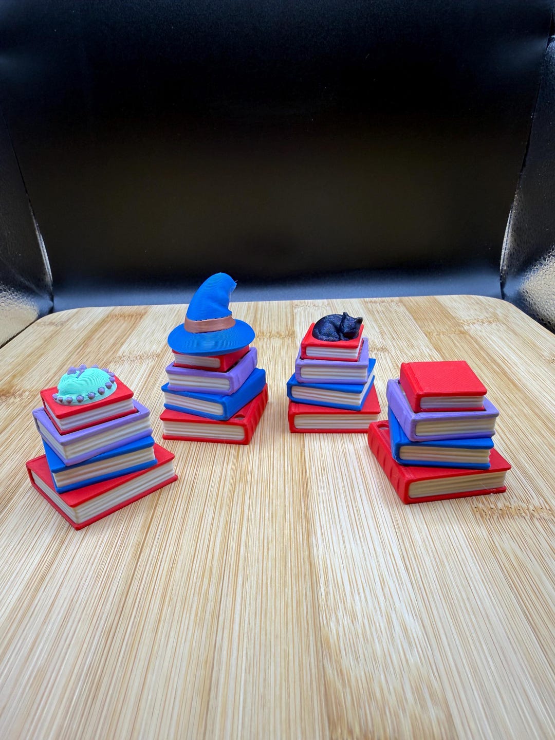Magical Book Stack Keychain | 3D Printed Fidget Clicker - Etsy