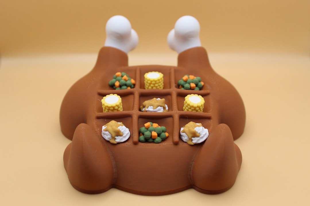 Thanksgiving Turkey Tic Tac Toe Game – 3D Printed Holiday Tabletop ...