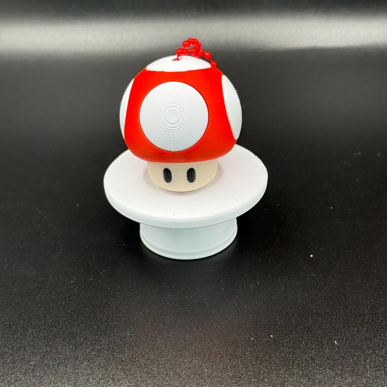 Super Mario Mushroom Fidget Clicker Keychain: Retro Gamer Stress Relief ...