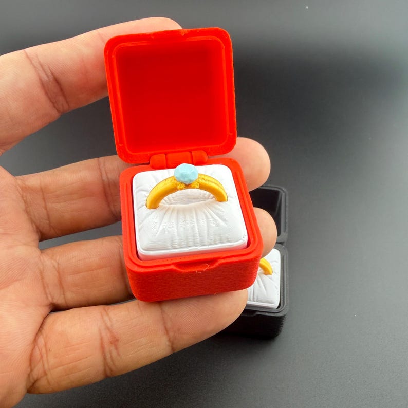 3D Printed Ring Box Fidget Clicker | Anxiety Relief Desk Toy - Etsy