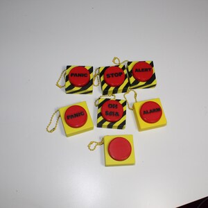Panic Button Fidget Clickers | Personalizable | Keychain | Clicker ...