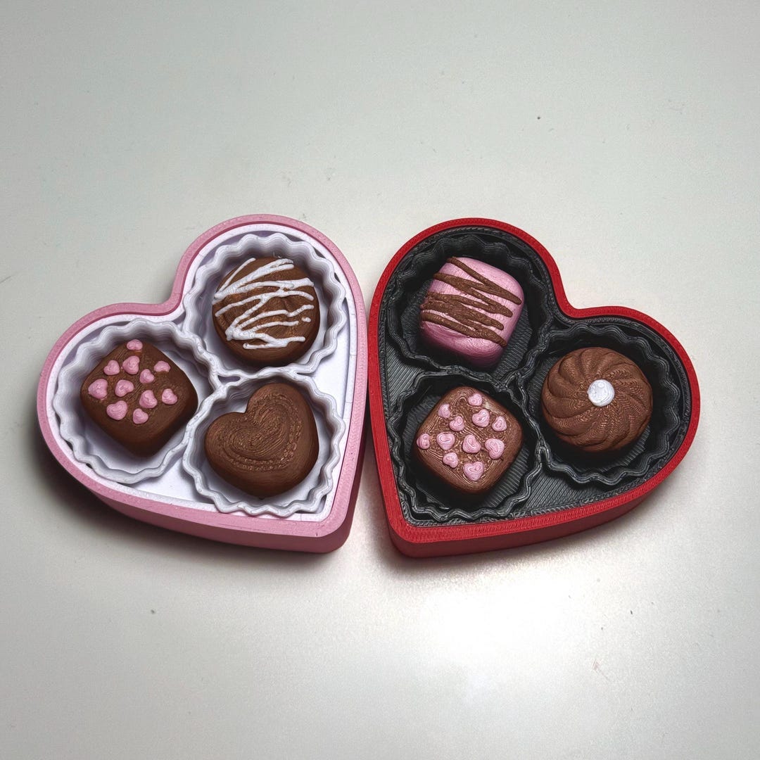 Heart-shaped Chocolate Box Fidget Clicker Love Gift - Etsy