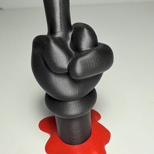 KAWS Inspired Middle Finger 3D Printed Art – Bold & Playful Collectible ...