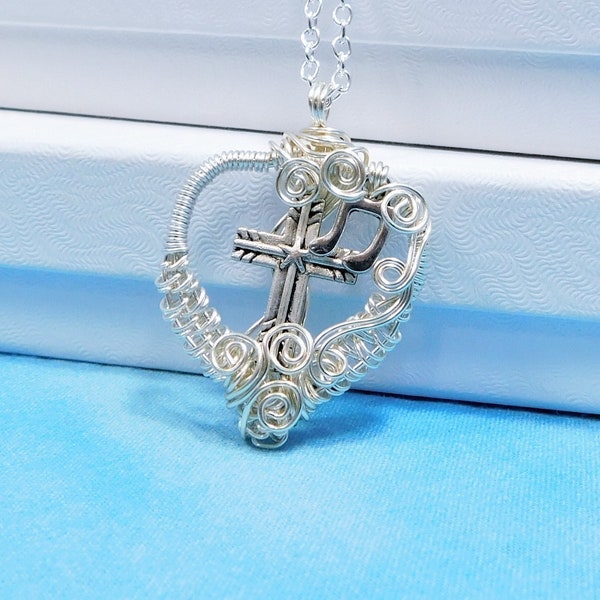 Cross and Music Necklace - Etsy