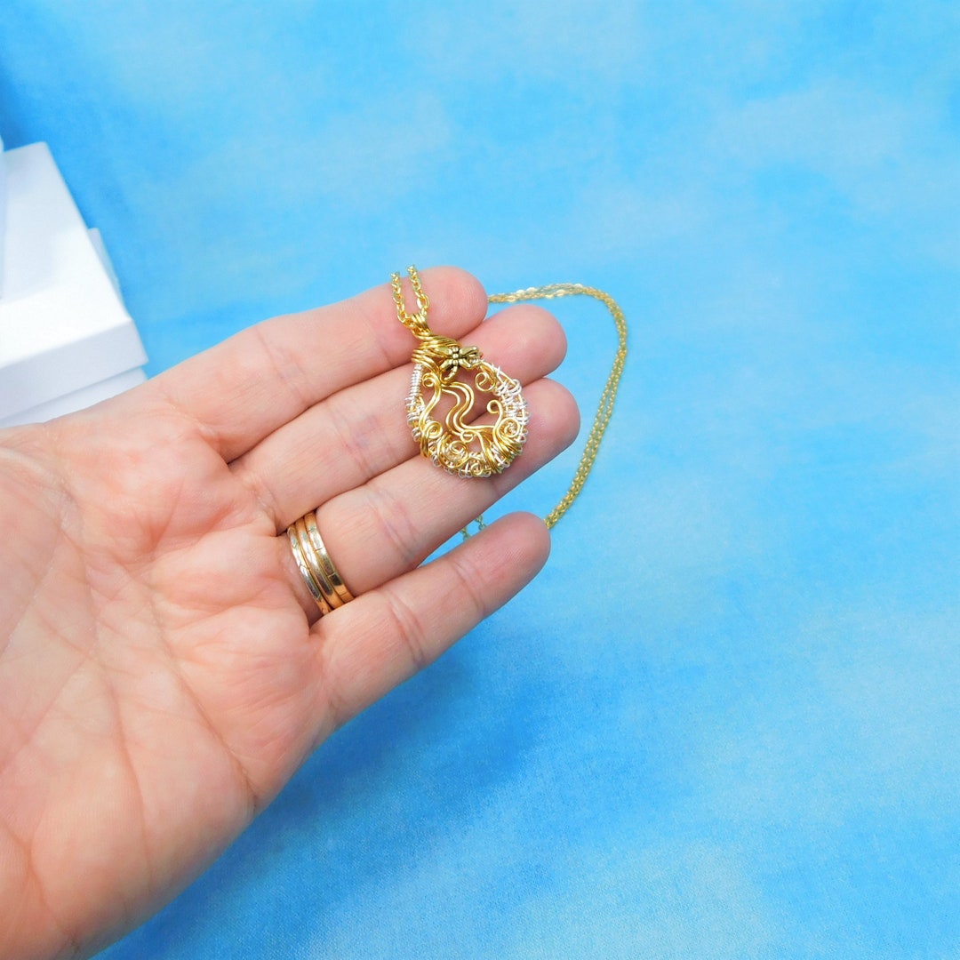 Small Dragonfly Necklace, Wearable Art Jewelry Mother's Day Present for ...