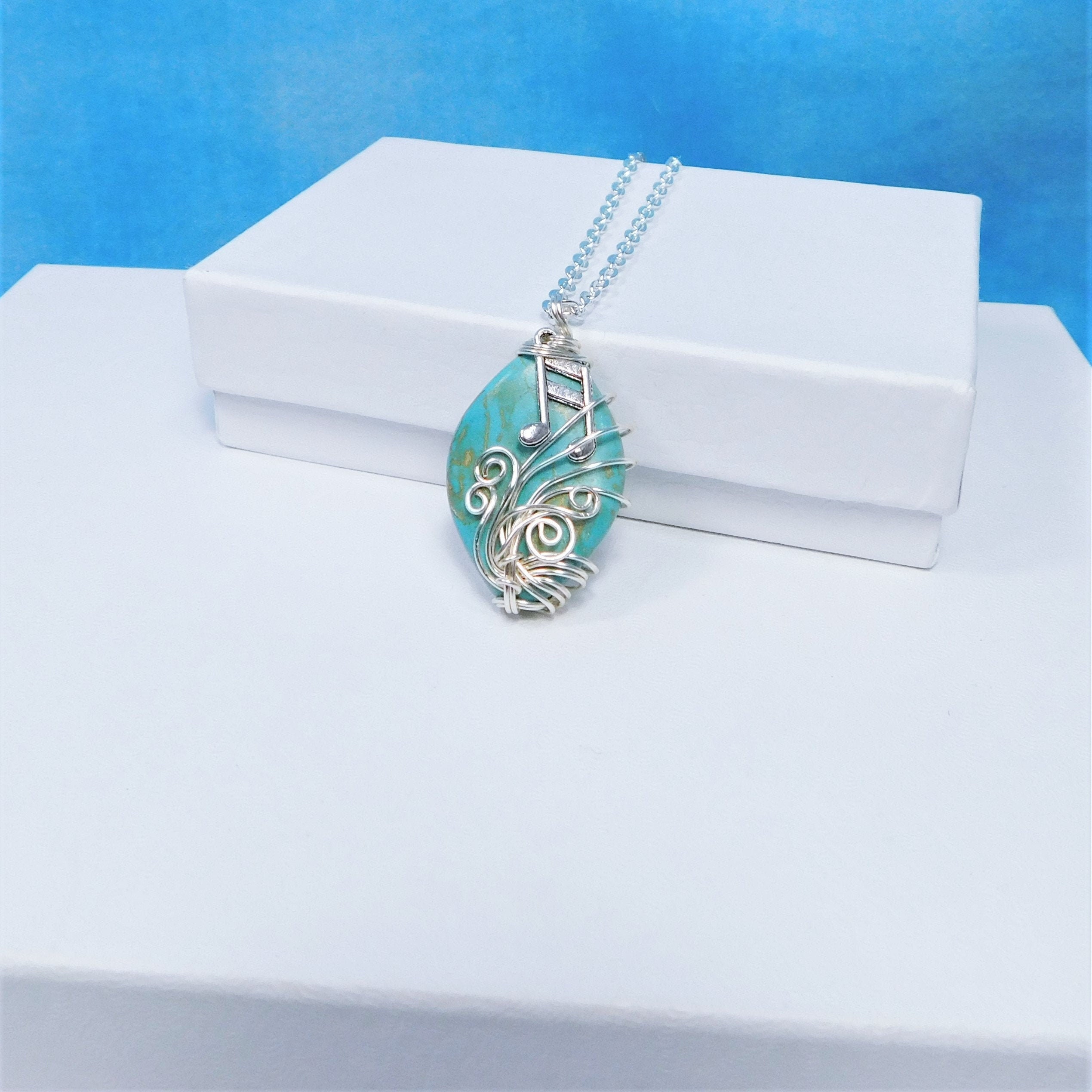 Music Note Necklace Gift for Musical Women, Musical Notes Musician ...