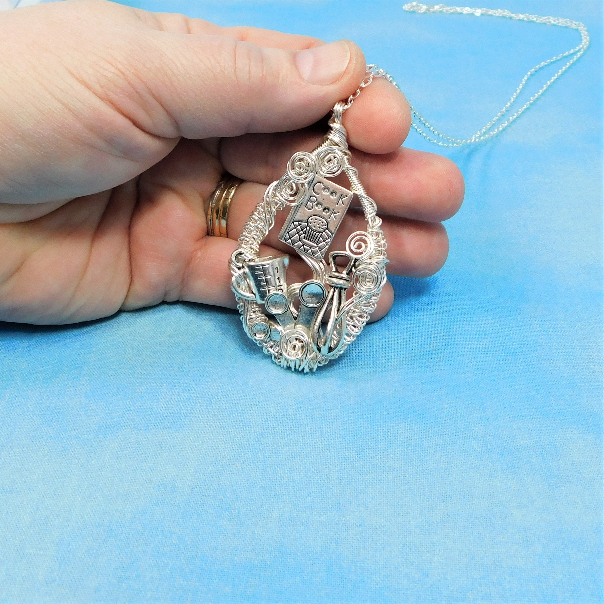 Chef Theme Cooking Pendant, Artistic Necklace for Baker Chef or Cook ...