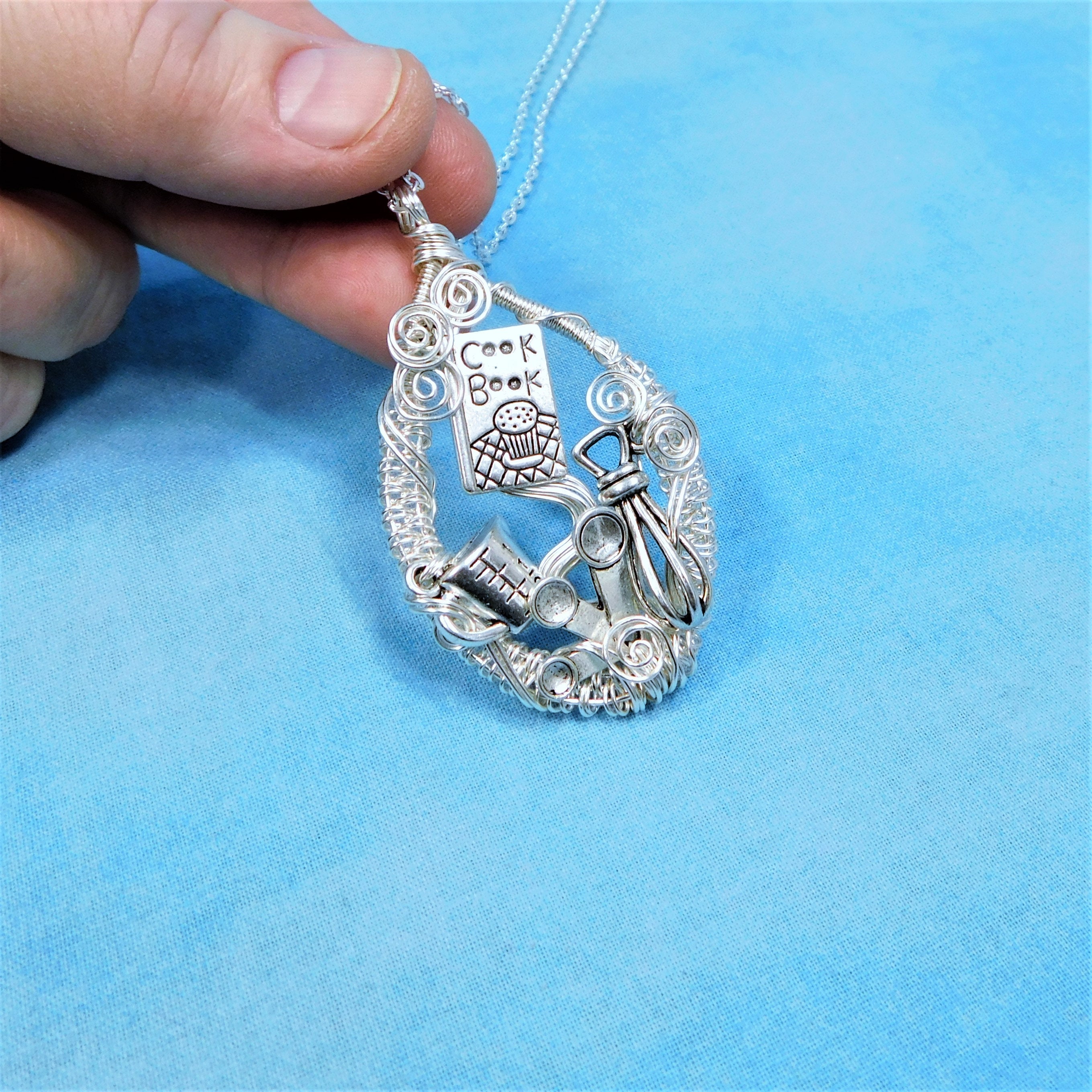Chef Theme Cooking Pendant, Artistic Necklace for Baker Chef or Cook ...