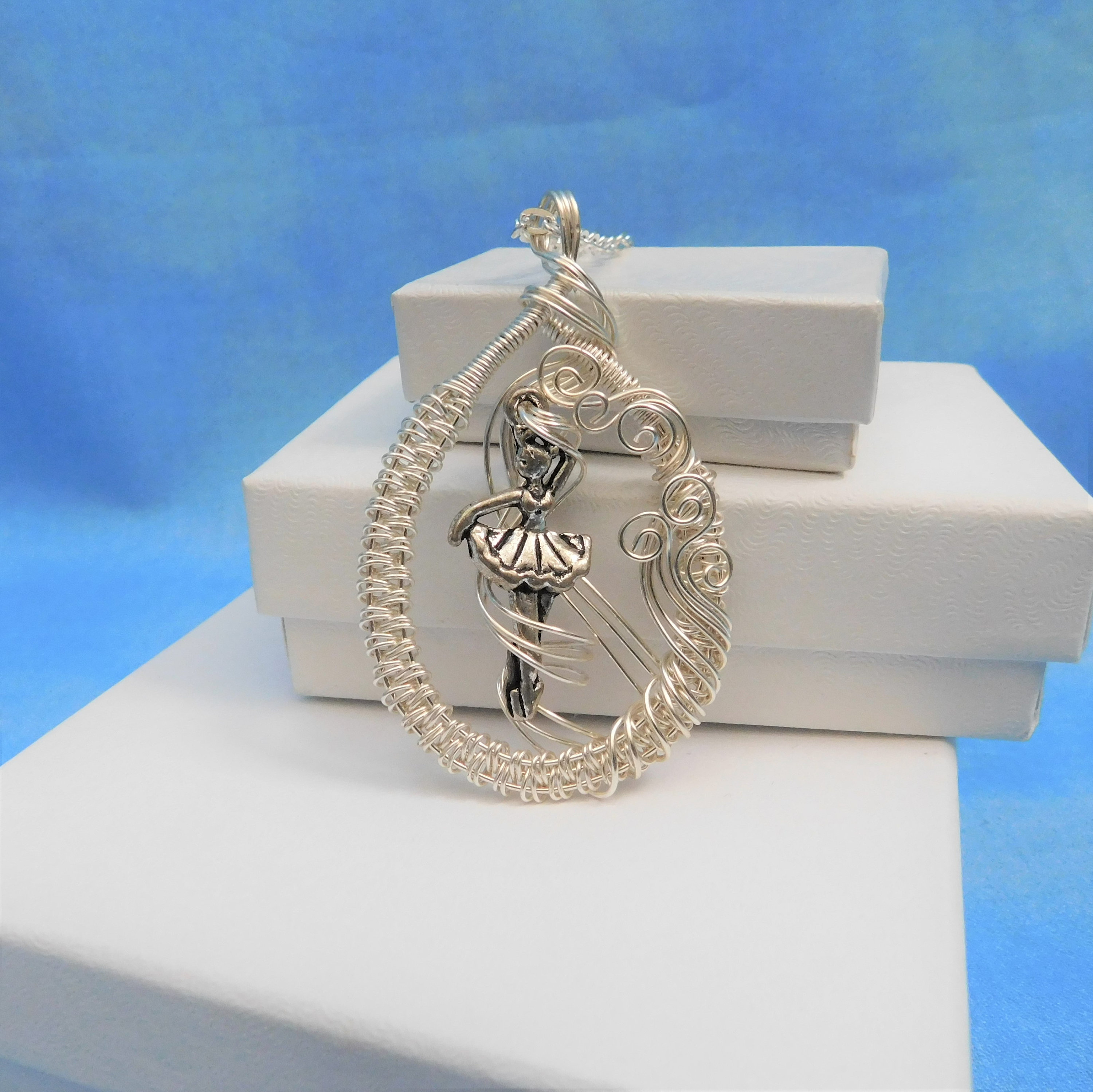 Artisan Crafted Ballerina Necklace Dance Theme Jewelry, Unique Woven ...