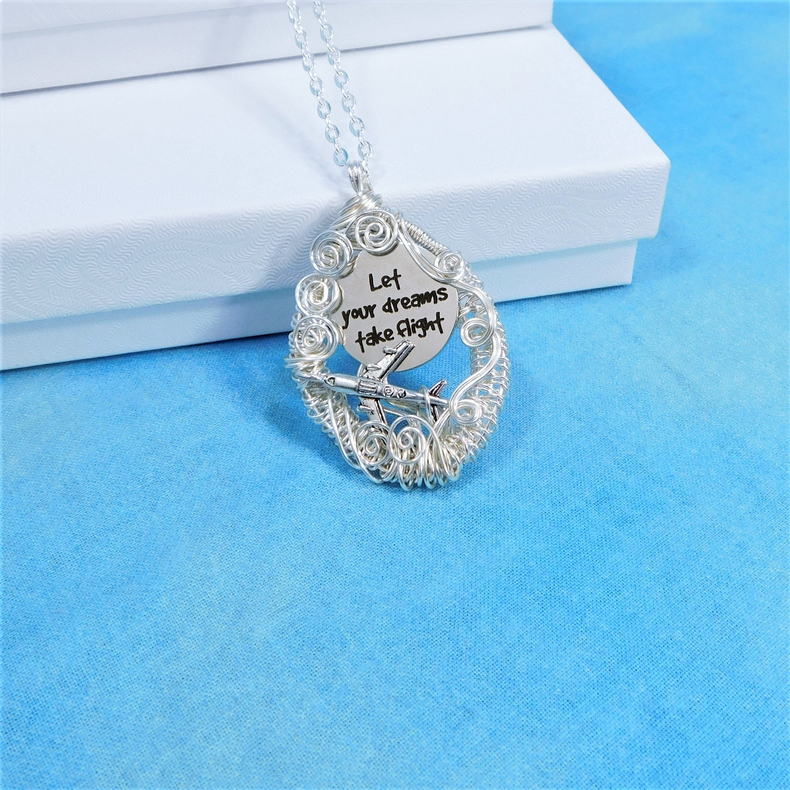 Airplane Necklace Flight Attendant Gift Unique Airline Theme Jewelry airplane-necklace-flight-attendant-gift-unique-airline-theme-jewelry