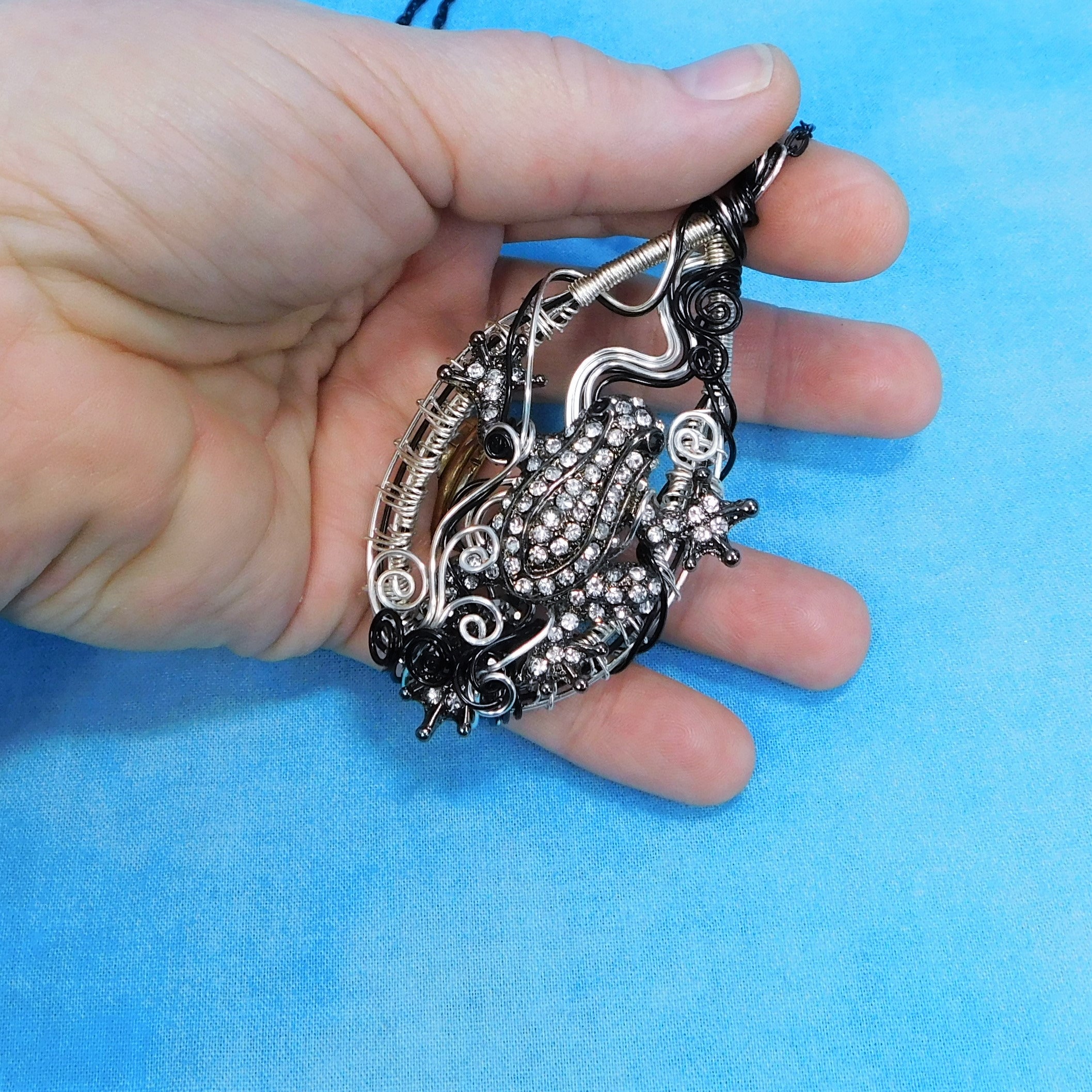 Artisan Crafted Frog Pendant Animal Lover Necklace, Artistic Amphibian ...
